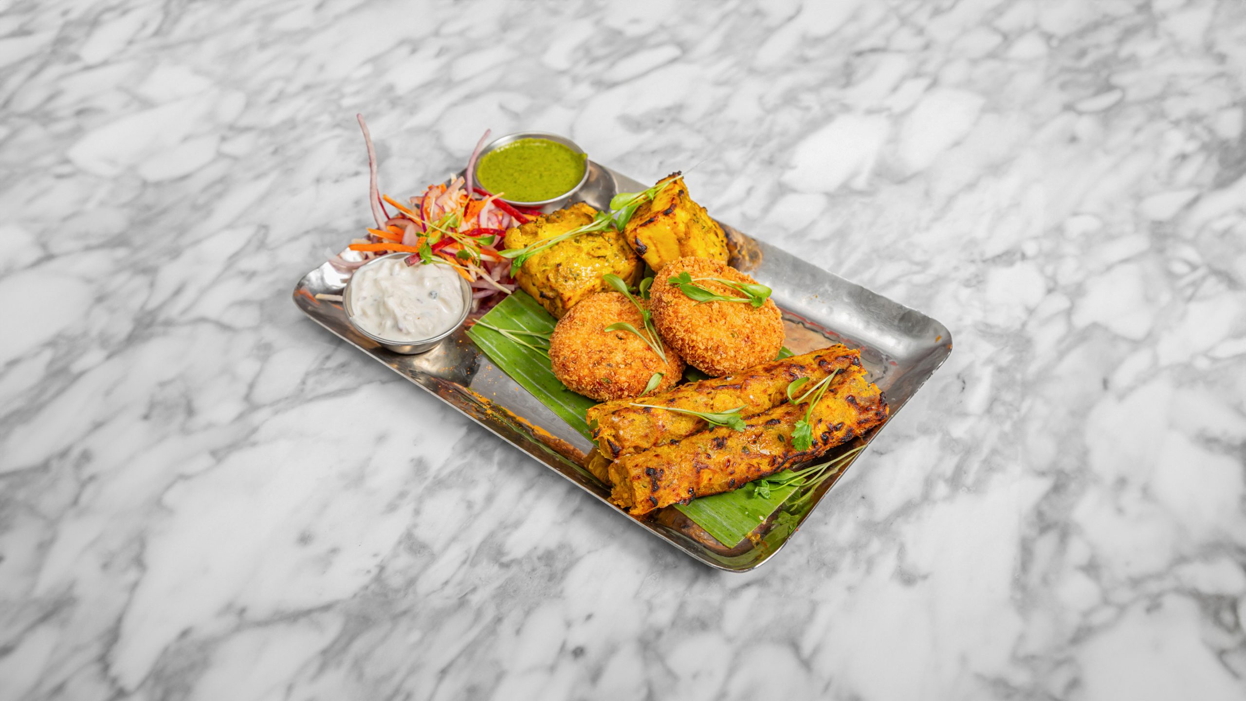 Vegetarian Kebab Platter | BKC London